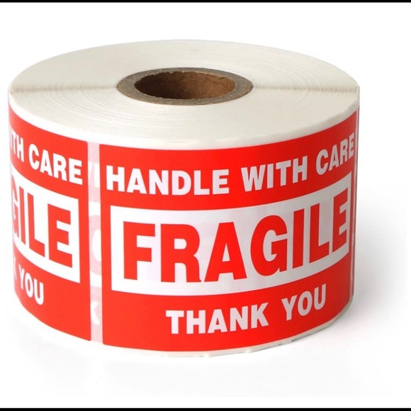 Office | 50 2x3 Fragile Shipping Labels Roll Stickers | Poshmark